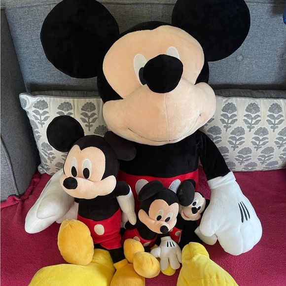 Disney | Toys | Guc Disney Store Mickey Mouse Plush Set Of 4 Different ...